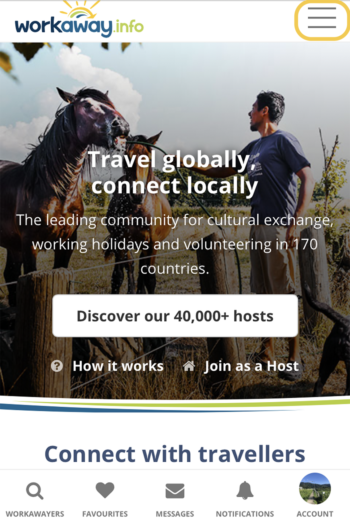 Workaway site update - navigation guide for hosts